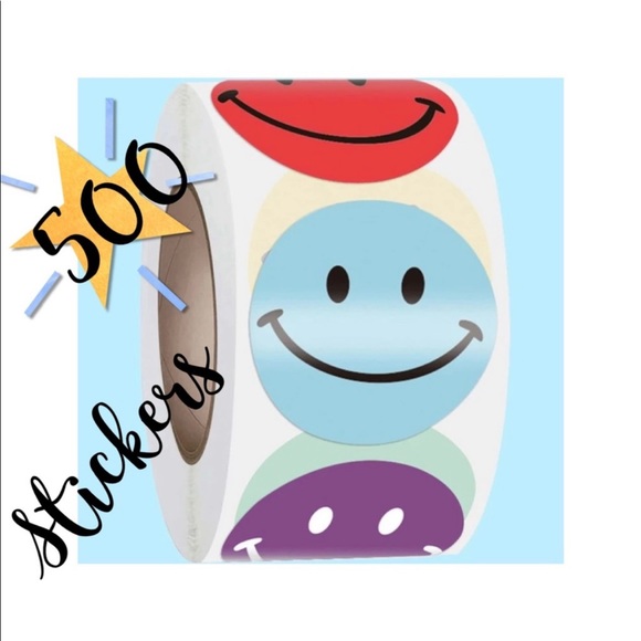 Office | Free Happy Face Sticker Roll | Poshmark